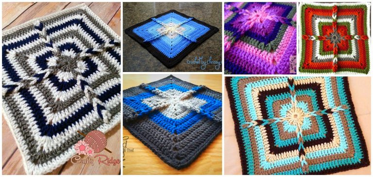 Ladder-Loops Block - Crochet Ideas