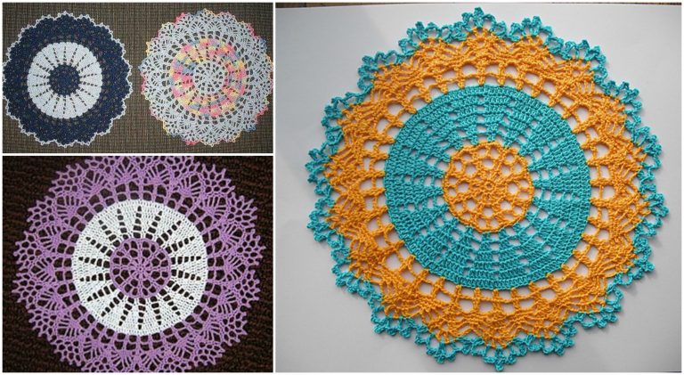 Beautiful Two-tone Doily - Crochet Ideas