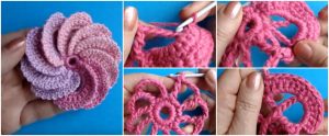 Spiral Flower Tutorial - Crochet Ideas