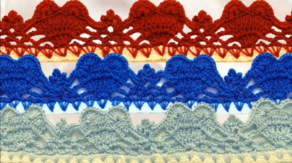 Crochet Heart Border - Crochet Ideas