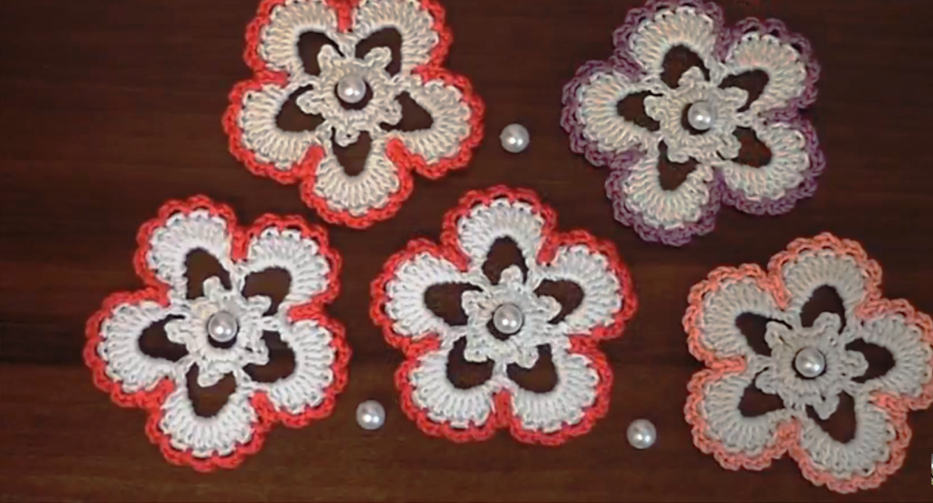 Crochet Flower Applique Tutorial - Crochet Ideas