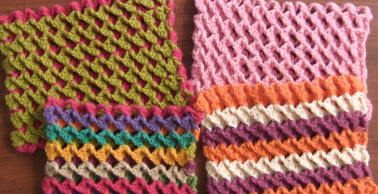 Crochet Reversible 3D Stitch - Crochet Ideas