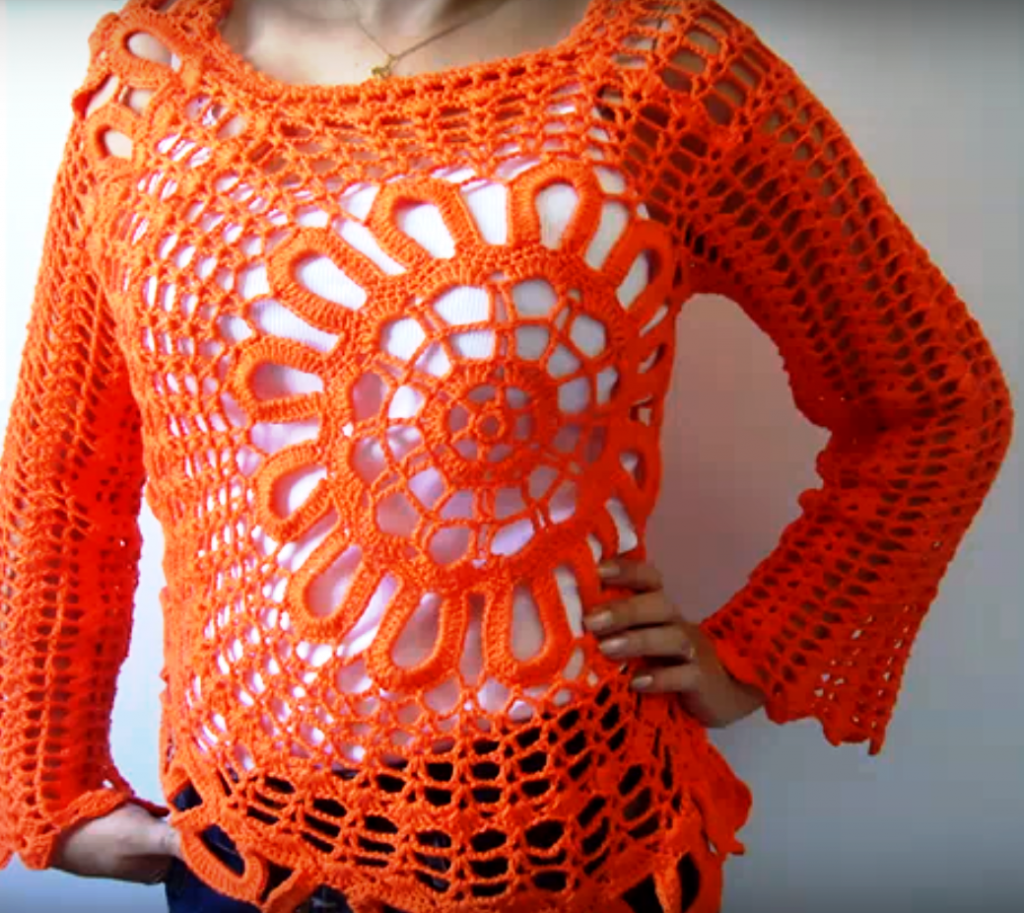 How To Crochet Stylish Blouse - Crochet Ideas