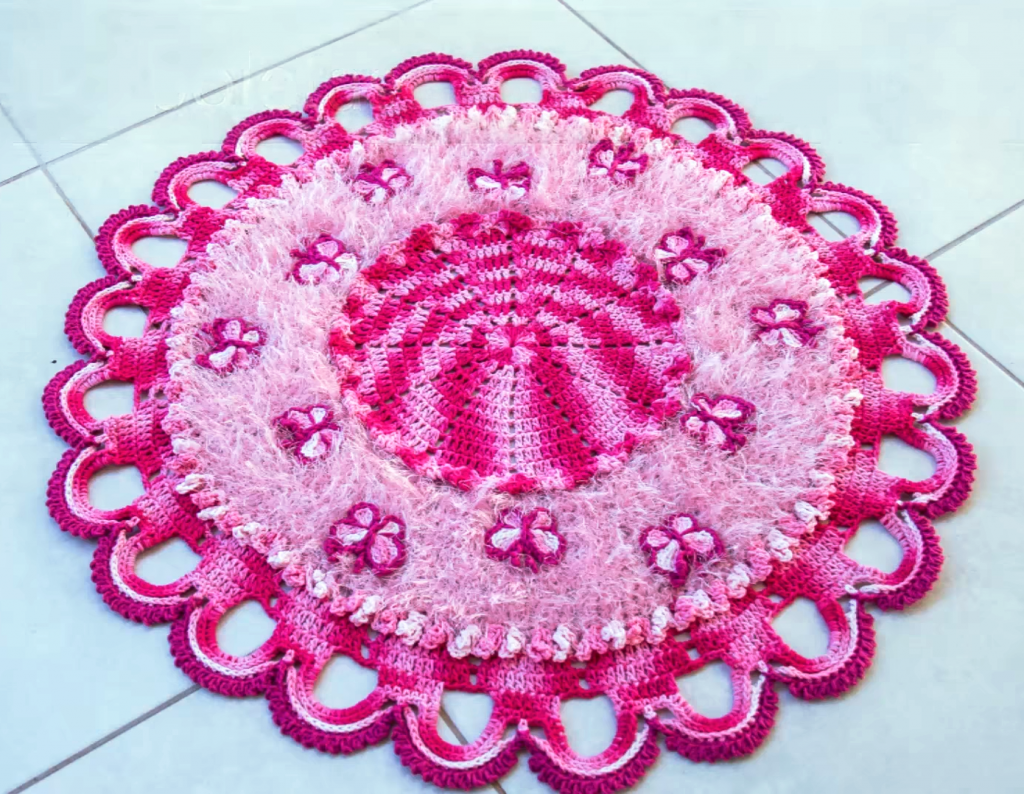 Crochet Butterfly Rug - Crochet Ideas