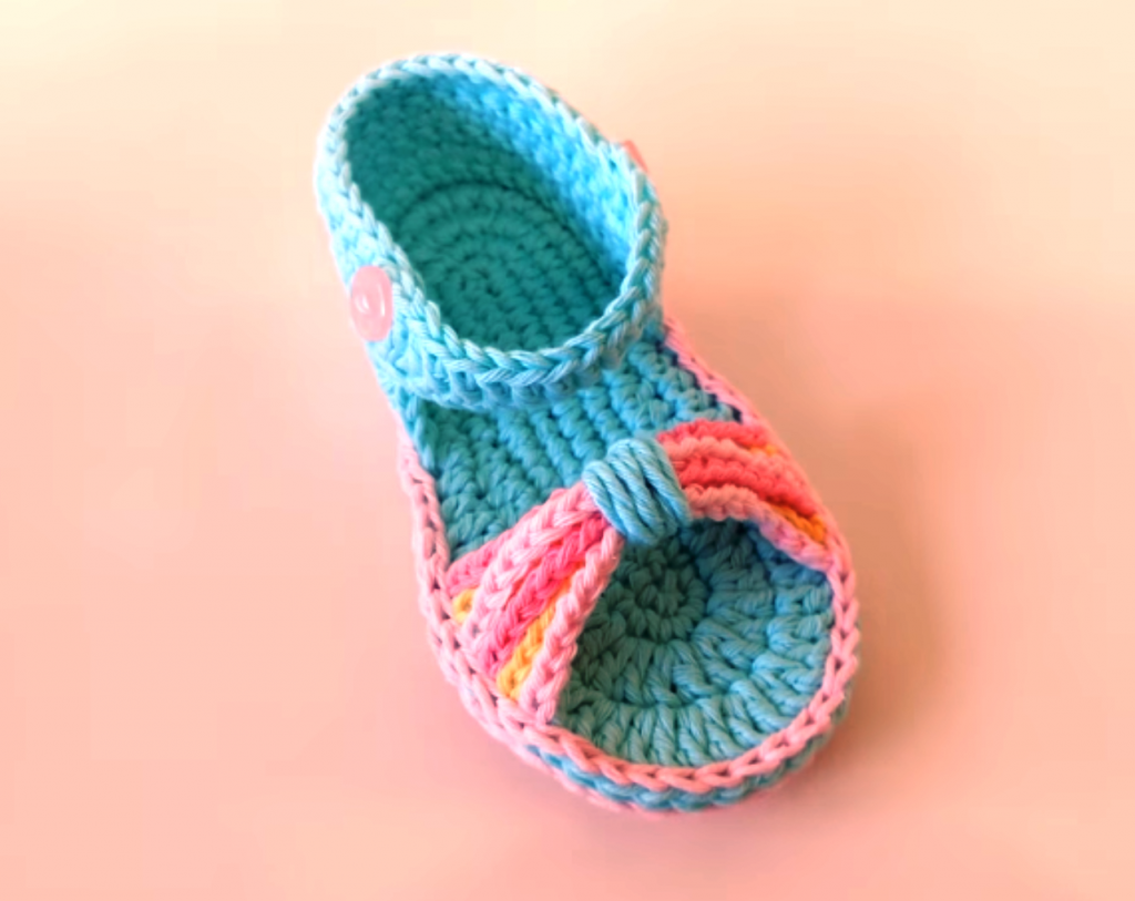 Crochet Baby Sandals From 6 To 9 Months - Crochet Ideas
