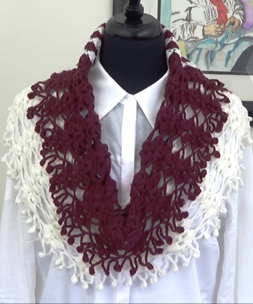 Crochet Scarf In Two Colors - Crochet Ideas