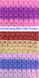 Crochet Spring Stitch Video Tutorial - Crochet Ideas