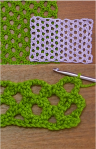 Double Crochet Net Stitch - Crochet Ideas