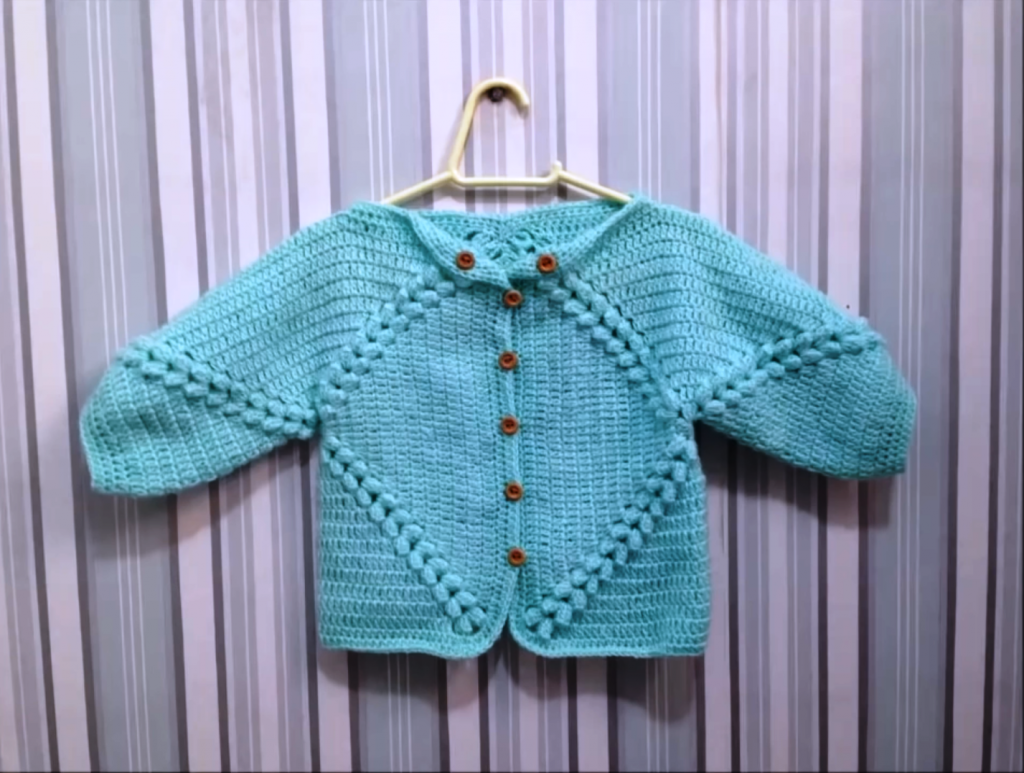 Crochet Baby Jacket From 3 To 6 Months - Crochet Ideas