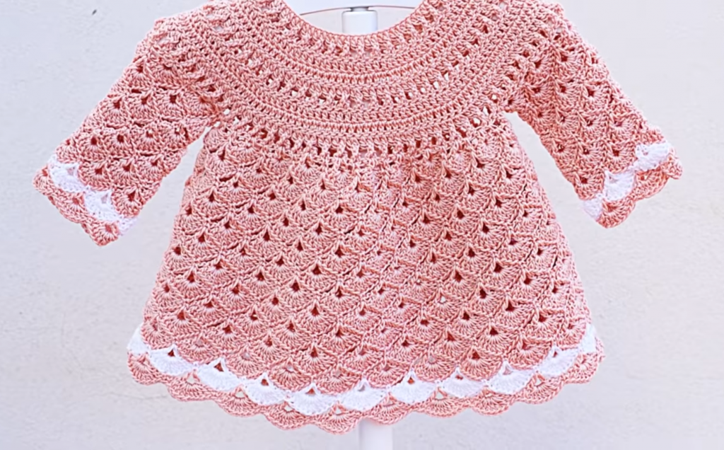 Fast And Easy Baby Girl Dress - Crochet Ideas