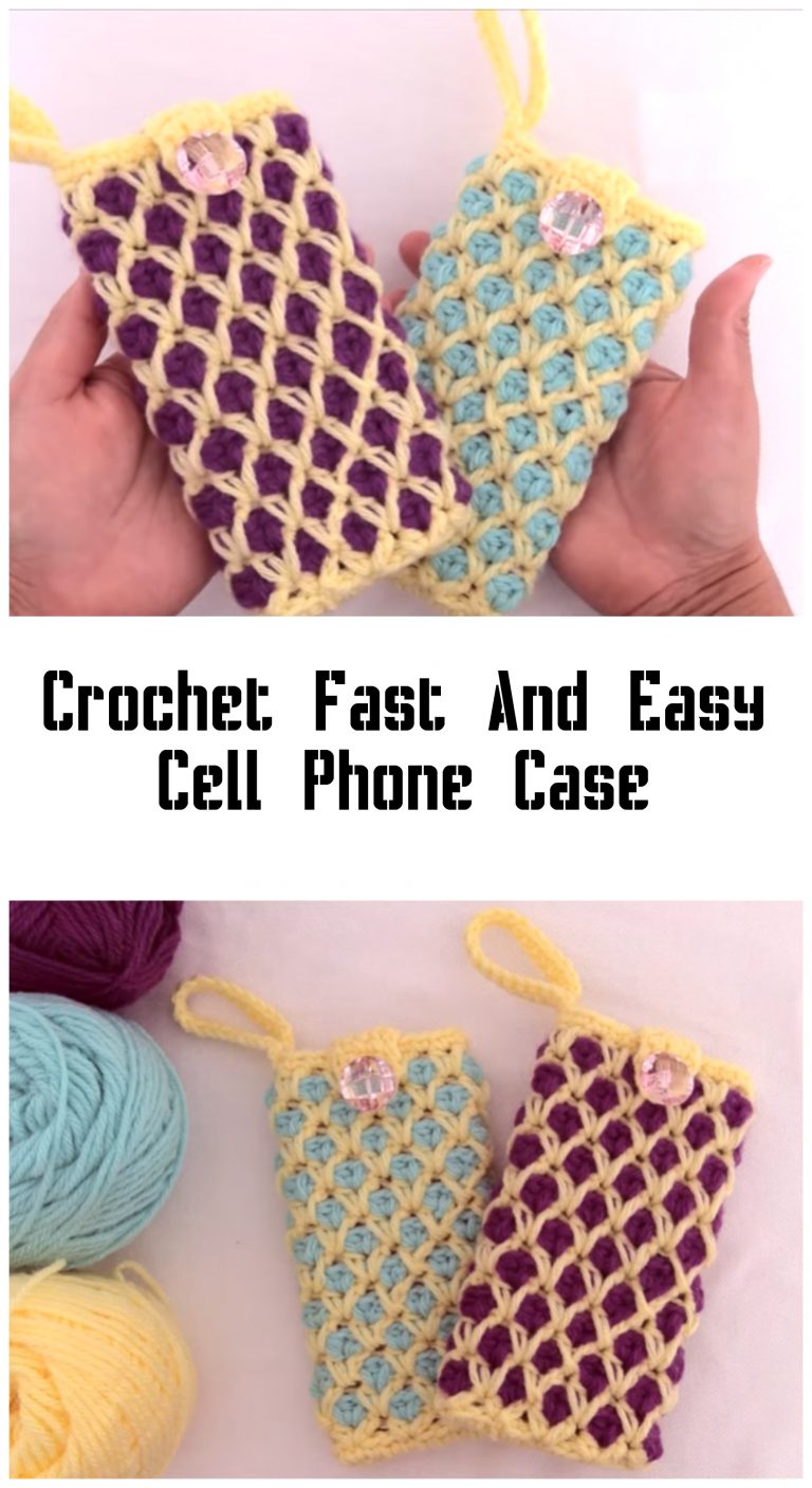 Crochet Fast And Easy Cell Phone Case - Crochet Ideas
