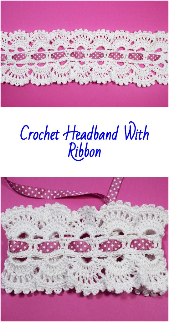 Crochet Headband With Ribbon - Crochet Ideas
