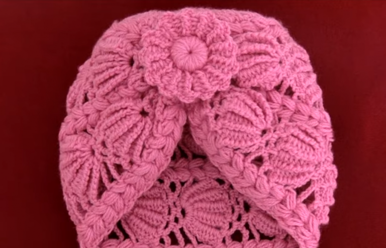 How To Crochet Fan And Shell Stitch Hat - Crochet Ideas