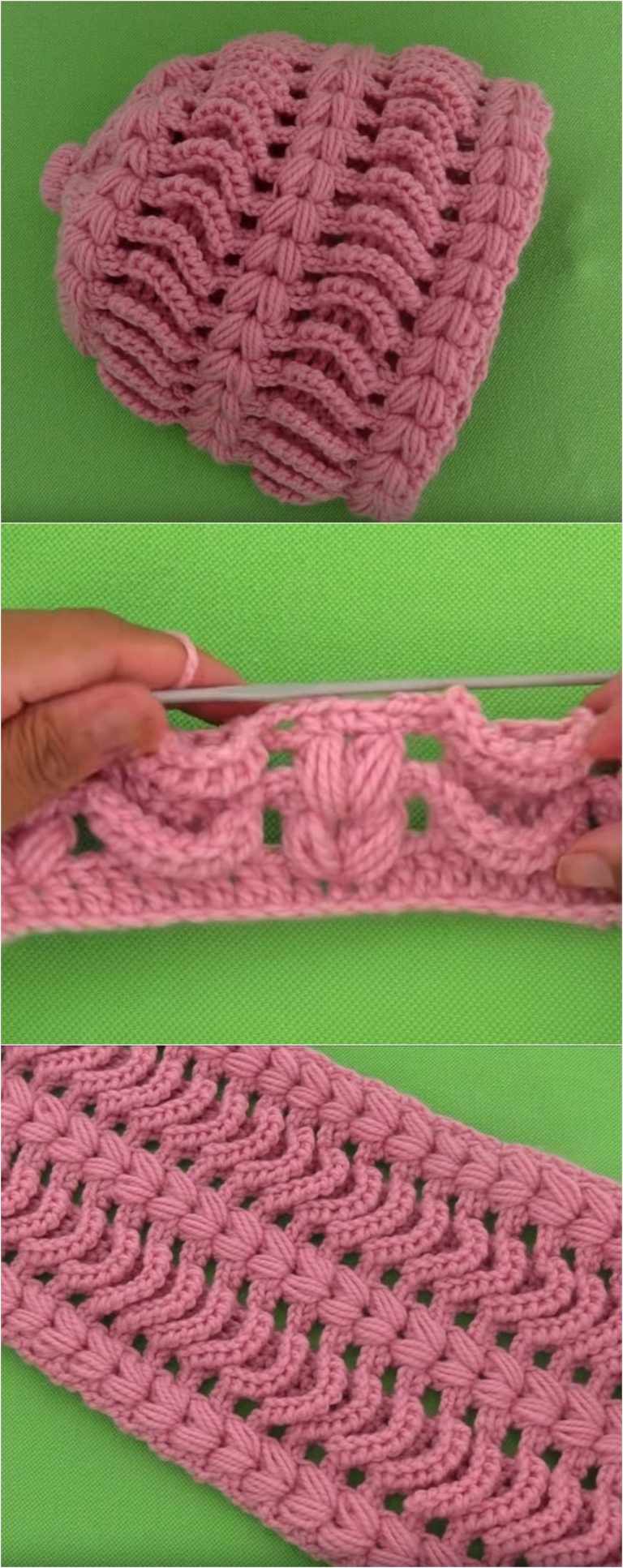 Crochet Hat With 3 D Braids - Crochet Ideas