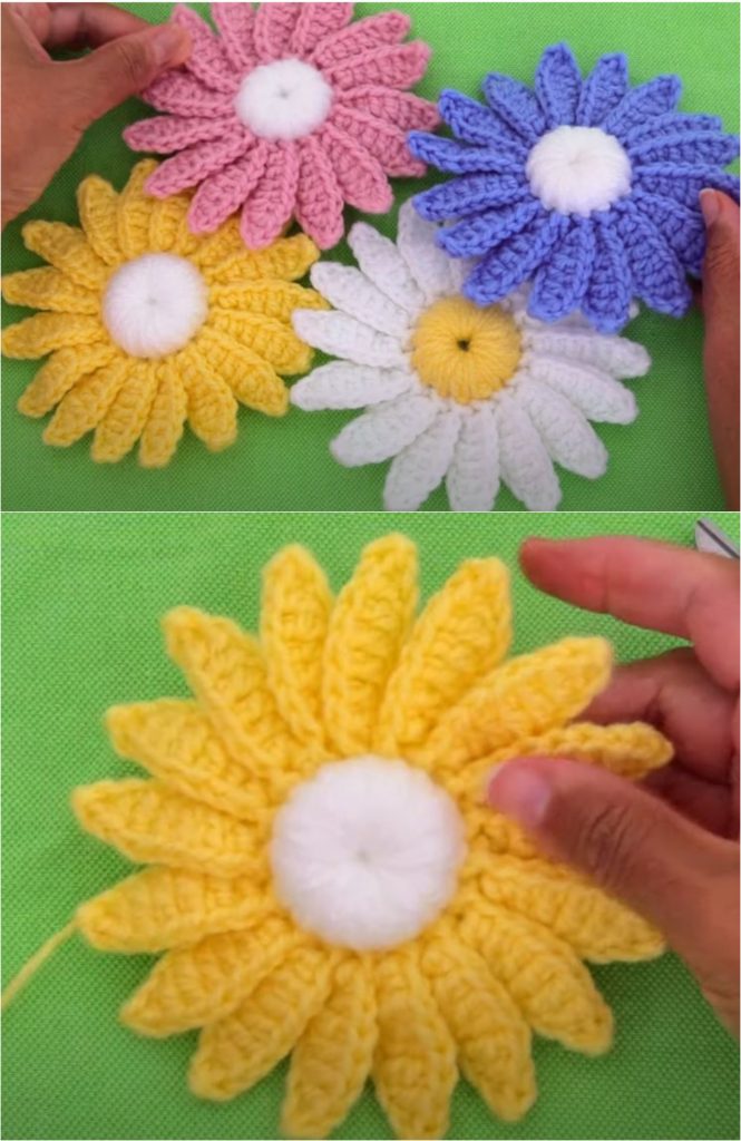 Crochet Easy Daisy Flower - Crochet Ideas