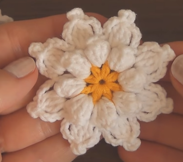 Crochet Easy Flower For Beginners - Crochet Ideas