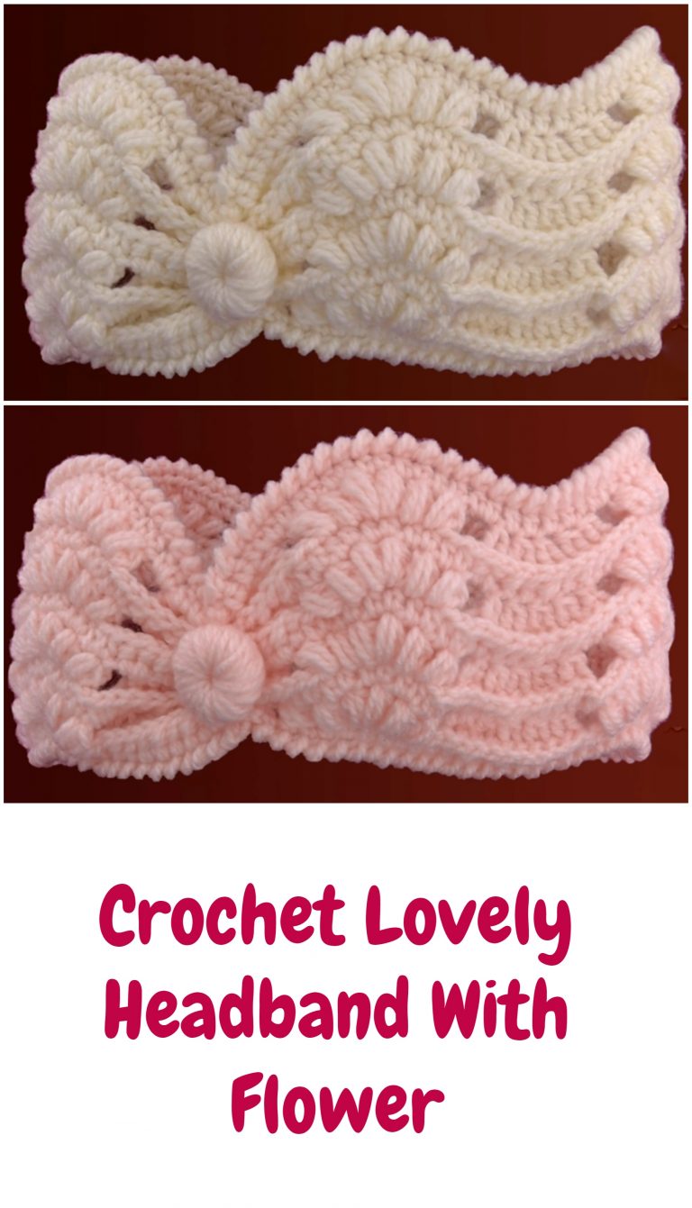 Crochet Lovely Headband With Flower - Crochet Ideas