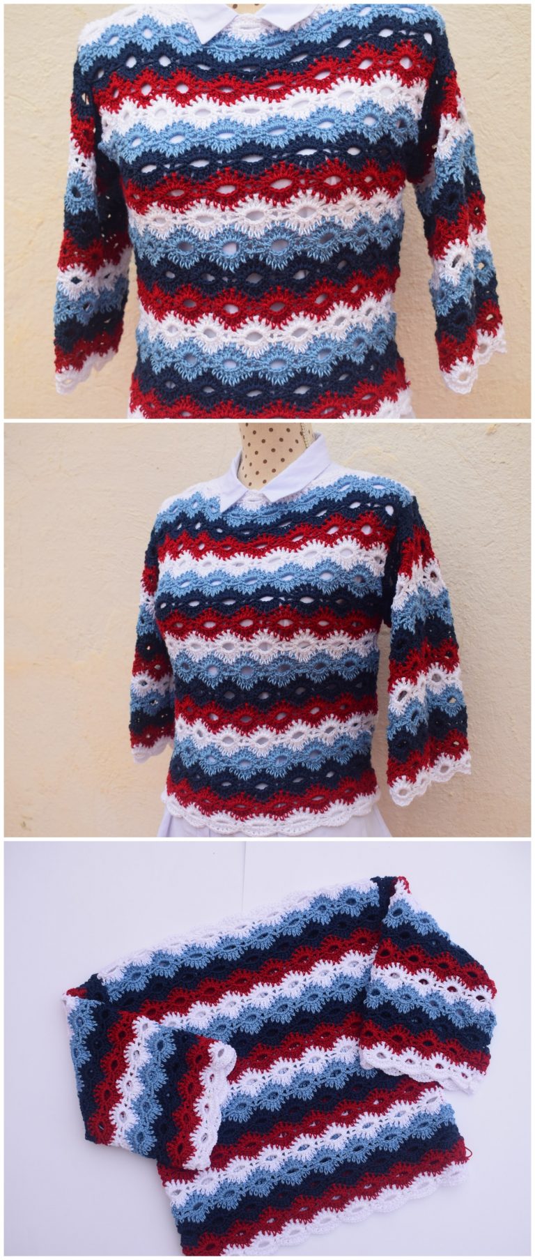 Crochet Easy Sweater For Spring - Crochet Ideas