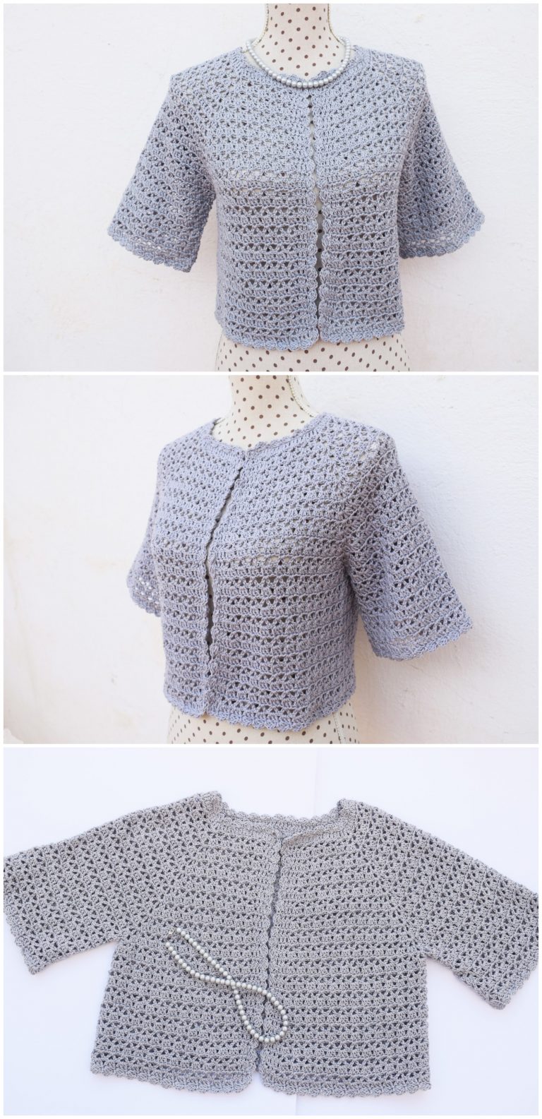 Crochet Fast And Easy Bolero For Women - Crochet Ideas