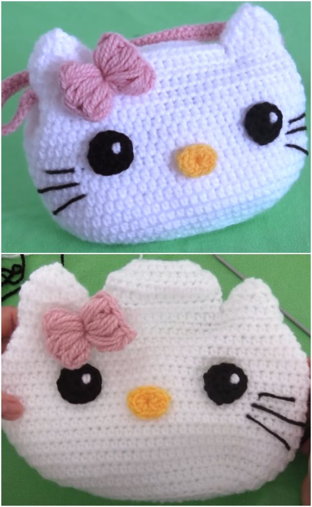 Crochet Lovely Hello Kitty Purse Bag - Crochet Ideas
