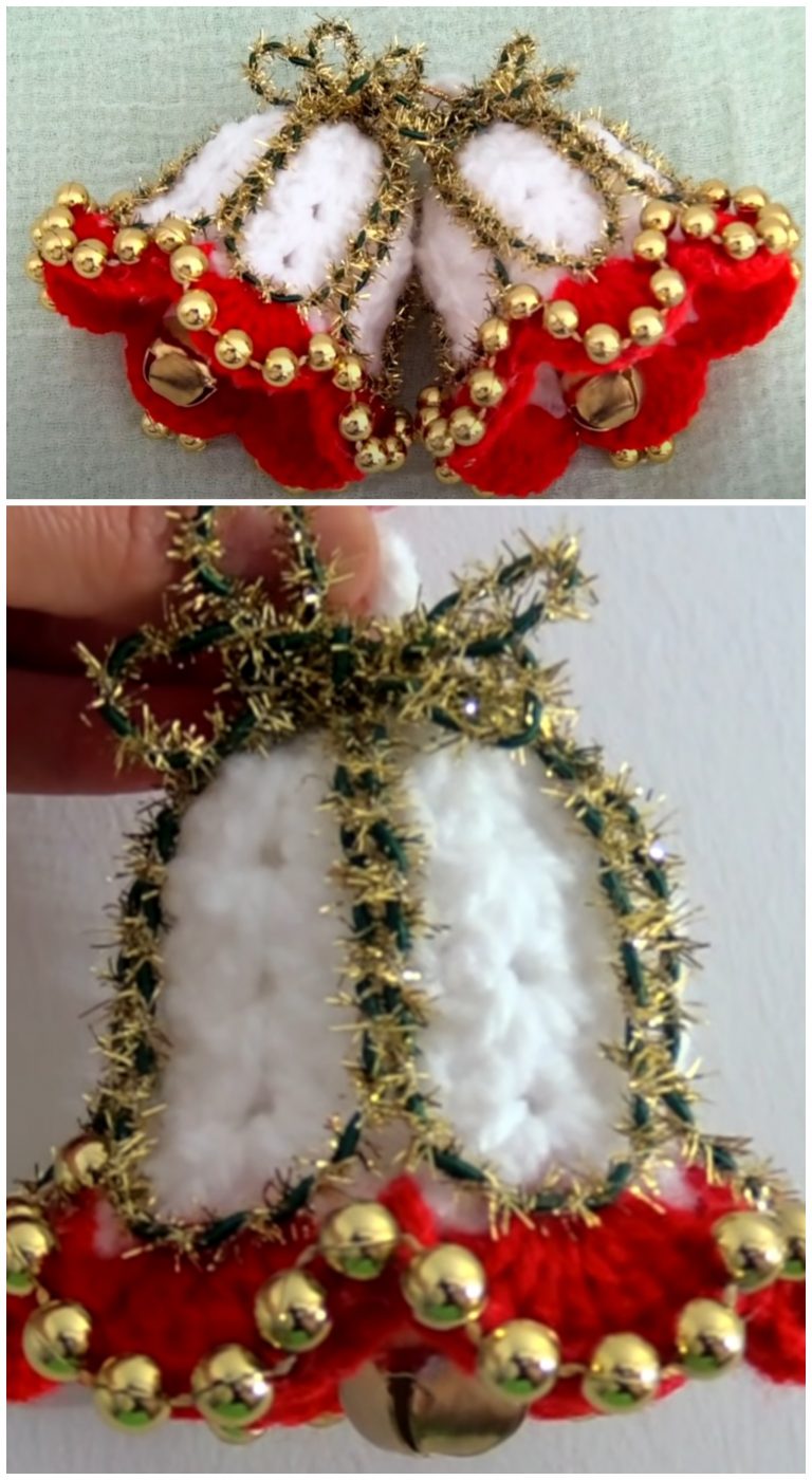 Crochet Easy Christmas Bells - Crochet Ideas