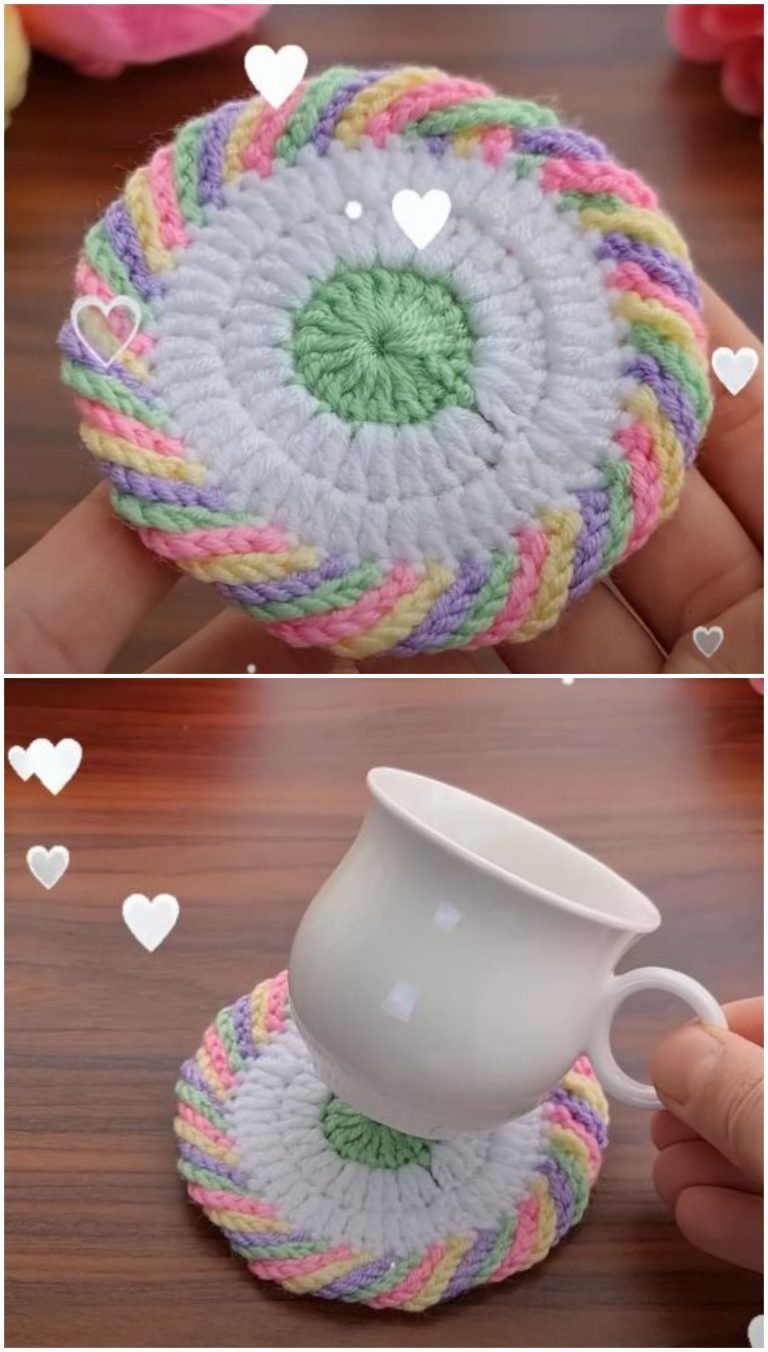 Crochet Fast And Beautiful Coaster - Crochet Ideas
