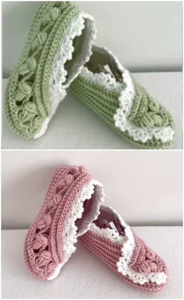 Crochet Beautiful Slippers Video Lesson - Crochet Ideas